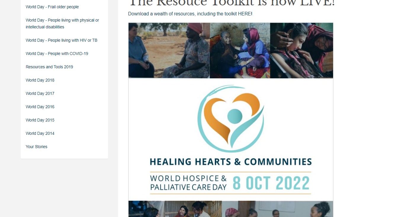 World Hospice and Palliative Care Day 2022 & Toolkit - Healthy Aging CORE BC